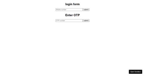 Not Working Codesandbox