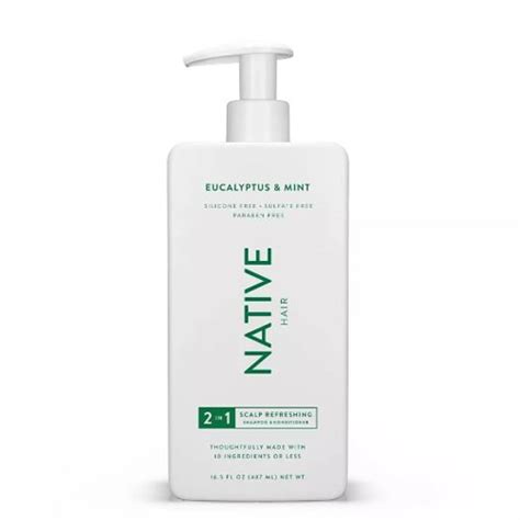 Native 2 In 1 Scalp Refreshing Shampoo And Conditioner Eucalyptus And Mint 16 5 Fl Oz Vitacost