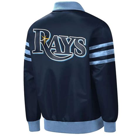 Blue Starter Satin Tampa Bay Rays The Captain Ii Jacket Jackets Masters