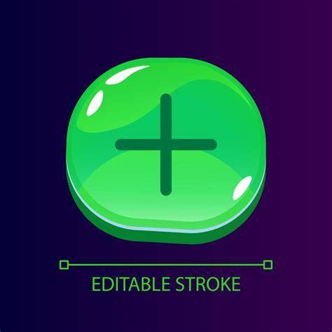 Plus Glossy Ui Button With Linear Icon Adding Function Mathematic
