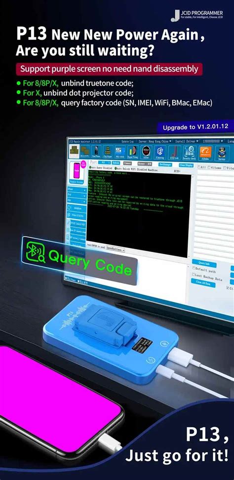 Jc P13 Programmer For Iphone 8 13 Promax Nand Purple Screen Repair Hyranger Business Co Limited