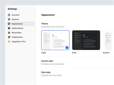 Dribbble Do It Appearance Settings Slide 1 By Rayfan Tio Saputro