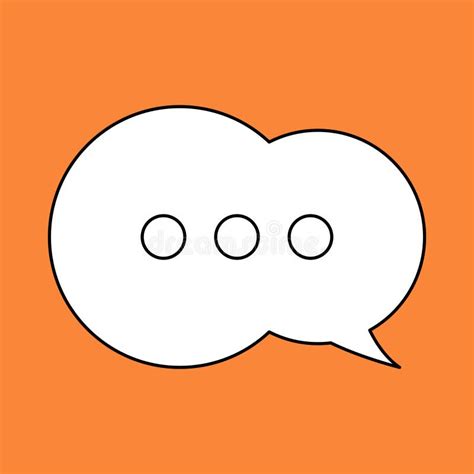 Chat Message Line Icon Set Speech Bubble Dialogue Chatting Box