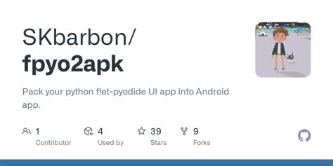 Github Skbarbon Fpyo2apk Pack Your Python Flet Pyodide Ui App Into
