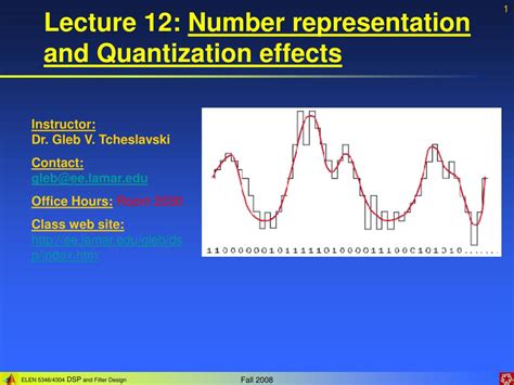 Ppt Lecture 12 Number Representation And Quantization Effects Powerpoint Presentation Id923553