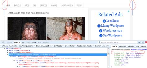 Css Border Left In Menu Messing With Layout Stack Overflow