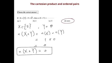 the cartesian product and ordered pairs part 10 easymathwithwessam
