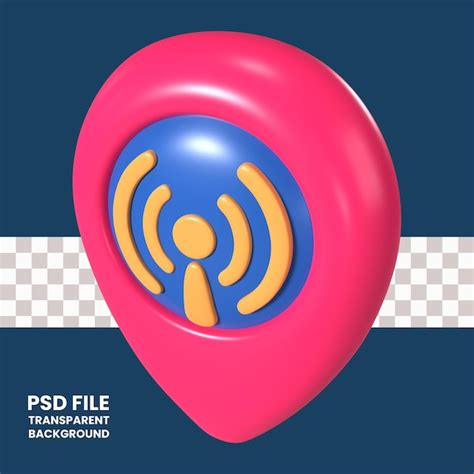 Premium Psd Hotspot 3d Illustration Icon