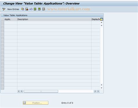 ILM C APPL SAP Tcode Define Applications