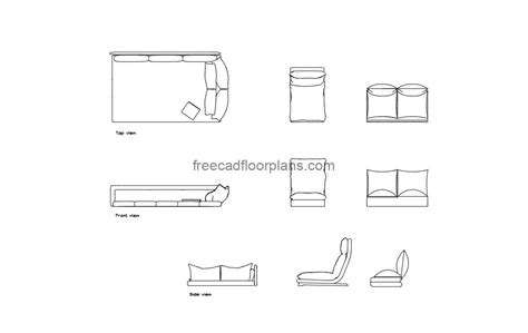 Floor Seating Free Cad Drawings