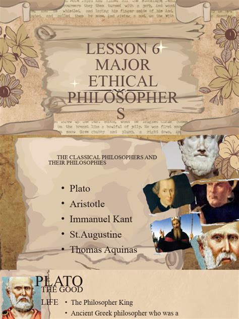 Major Ethical Philosophers Pdf Thomas Aquinas Plato