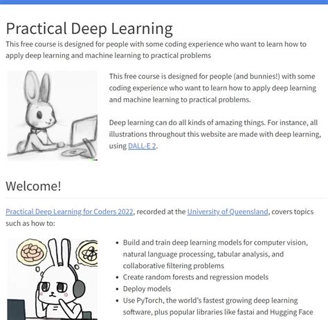 Practical Deep Learning For Coders Latest Version Of This Free