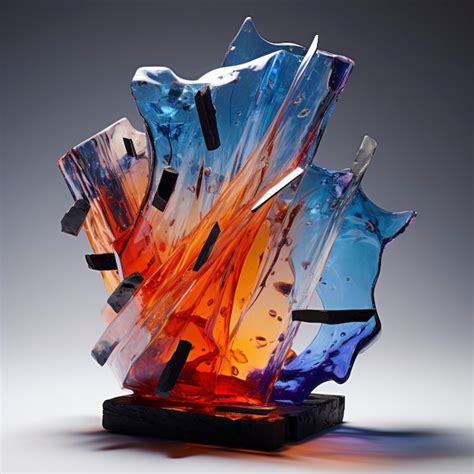 Premium Ai Image Broken Glass Art