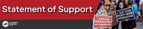 Dont Back Down Statement Of Support Students For Life Action