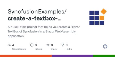 Github Syncfusionexamplescreate A Textbox Component In A Blazor Webassembly App A Quick
