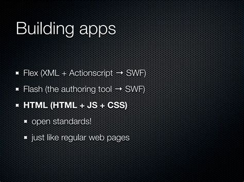 Building Desktop Rias With Php Html And Javascript In Air Ppt