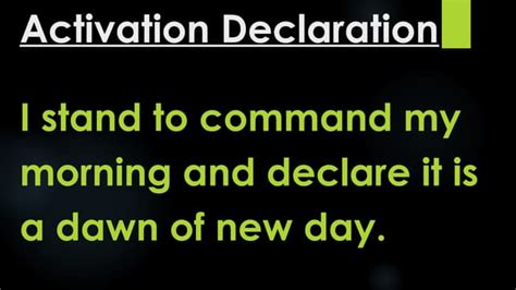 Activation Declarationpptxactive Declaration Ppt