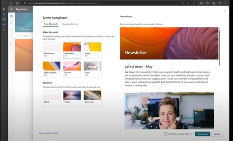 Microsoft Sharepoint Adds A Way For Users To Share News Posts As Emails