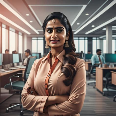 Premium Ai Image Indian Girl In Professional And Modern Environment