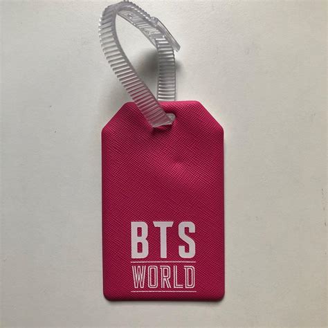 Official Bts World Luggage Tag Hobbies And Toys Memorabilia