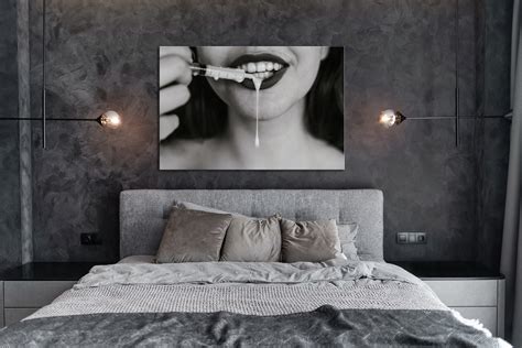 Erotic Canvas Art Nude Canvas Decor BDSM Wall Decor Etsy