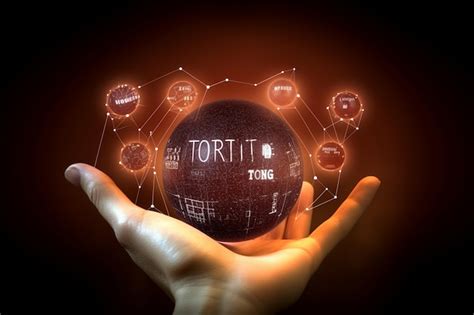 개념으로 사물 Iot 단어 다이어그램의 인터넷을 보여주는 손 프리미엄 사진