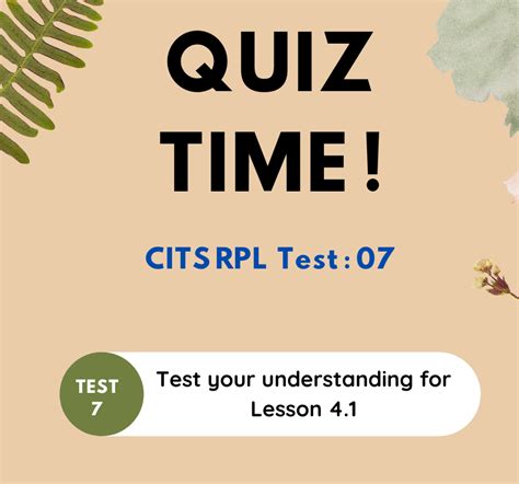 Test 07 Test Your Understanding For Lesson 41