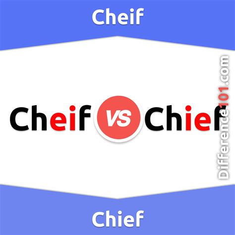 Cheif Vs Chief Meaning Etymology And History Examples Of Using Difference 101