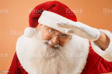 전통적인 의상을 입고 스튜디오에서 포즈를 취하는 행복한 산타 클로스 12월에 대한 스톡 사진 및 기타 이미지 12월 간판 겨울 Istock