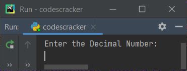 Python Program To Convert Decimal To Octal