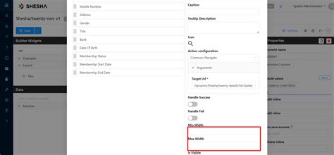 Inconsistencies In Table Action Column Default Width · Issue 611 · Shesha Ioshesha Framework