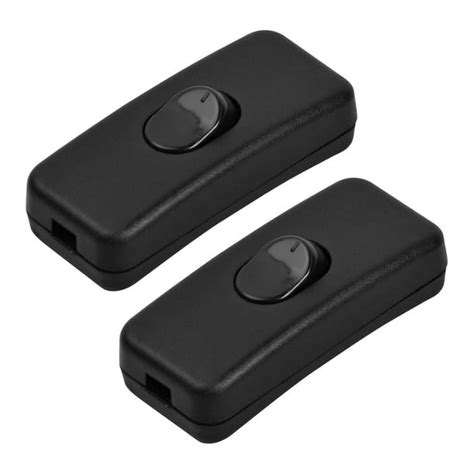 2 Pieces 2a Single Pole Switch 2a 250v Line Cord Switch Lamp Switch Toggle Switch Inline Cord