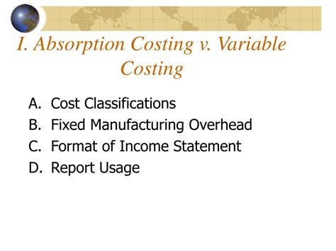PPT Chapter Variable Costing PowerPoint Presentation Free Download ID