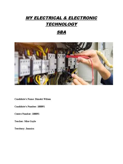 My Electrical Cover Page Pdf