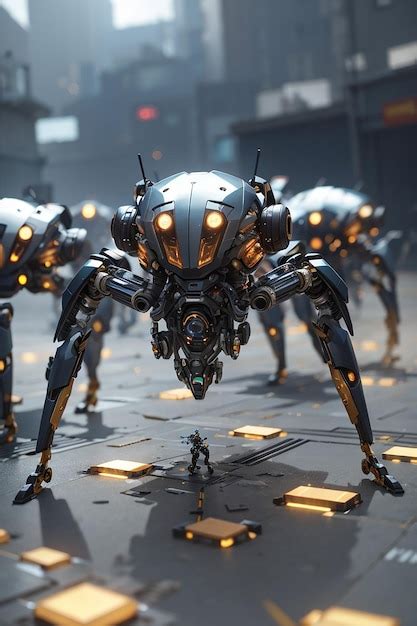Premium Ai Image Nanobot Swarm Manipulator A Futuristic Superhuman