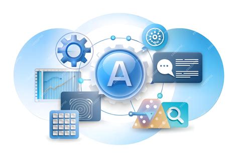 Ai Machine Learning And Qa Systems Icons For Optimized Learning And Qa