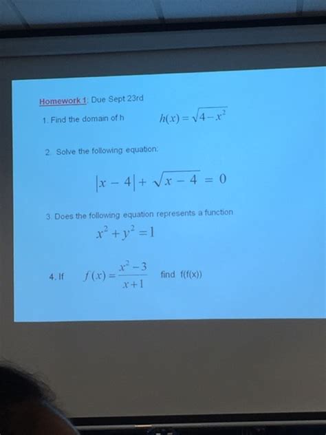 Solved 1 Find The Domain Of H H X Root 4 X 22 Solve Chegg Com