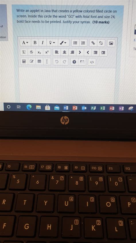 Solved Write An Applet In Java That Creates A Yellow Colored