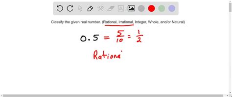 Classifying Real Numbers Example 1 Numerade