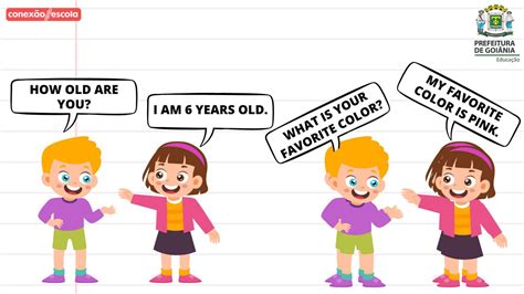 Língua Inglesa Interviewing Your Classmates Conexão Escola Sme
