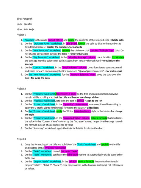 Task Excel Pdf Worksheet Chart