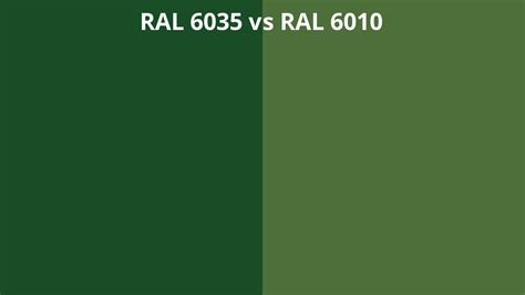 Ral 6035 Vs 6010 Ral Colour Chart Uk