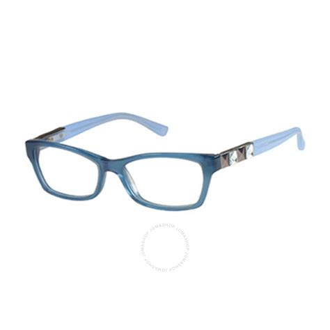 Guess Unisex Blue Square Eyeglass Frames Gu2414gu2414b2450 715583996359 Eyeglasses Jomashop