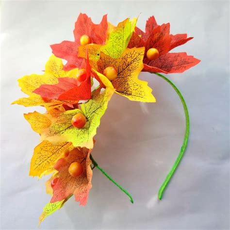 Осенний ободок 🍁🍁🍁 Осенние гирлянды Простые осенние поделки Осенние украшения