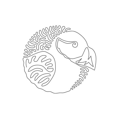 Premium Vector Continuous Curve One Line Drawing Of Beautiful Puffin