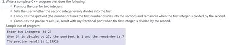Solved Write A Complete C Program That Does The Chegg
