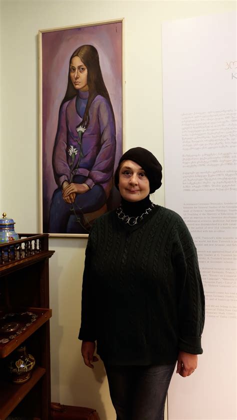 დღეს კოტე და სოსო წერეთლების მემორიალურ ბინა მუზეუმს ესტუმრა ელენე გიუნაშვილი რომლის პორტრეტიც