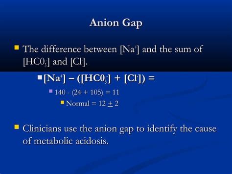 Acid Base Disturbances Ppt