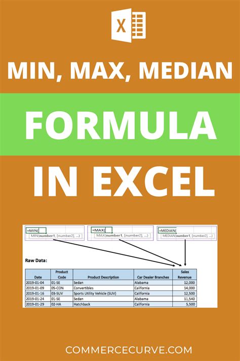 mastering min max and median formula in excel