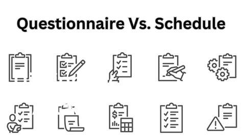 Difference Between Questionnaire And Schedule
